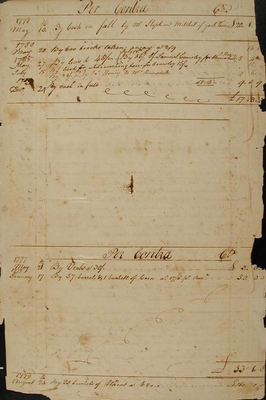 Humphrey Harwood Account Book Folio 6 Folio 10 Colonial Williamsburg Digital Library